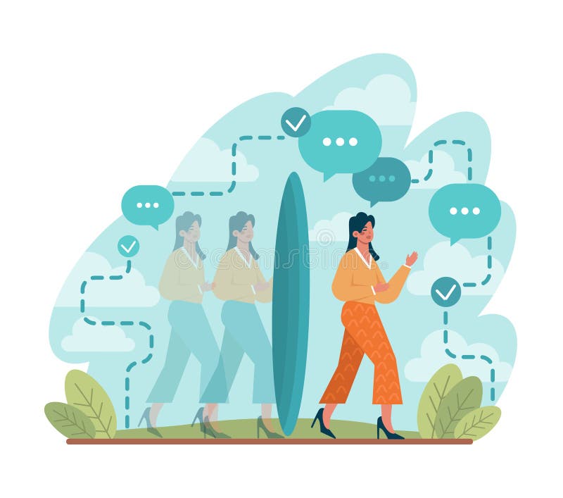 Changes Concept. Transformation and Evolution Metaphor Stock Vector ...