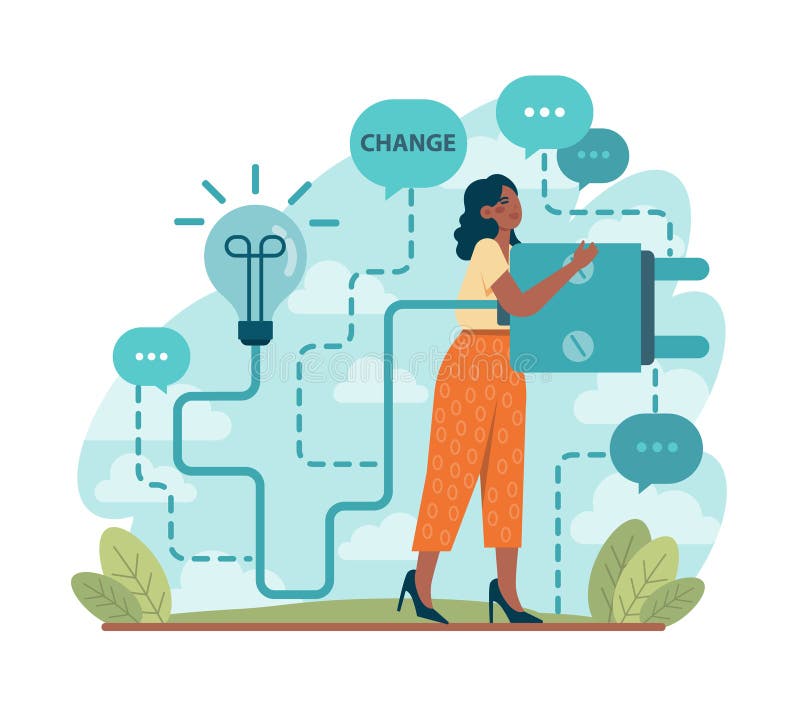 Changes Concept. Transformation and Evolution Metaphor Stock ...