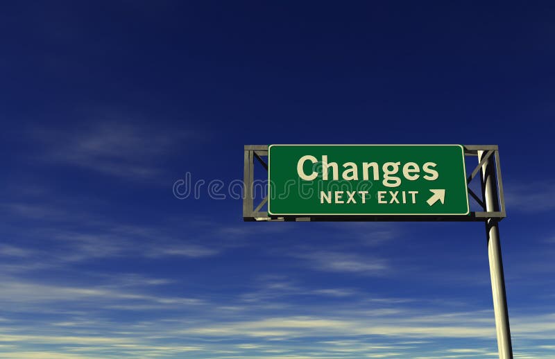 Changes Freeway Exit Sign Stock Illustrations – 2 Changes Freeway Exit ...