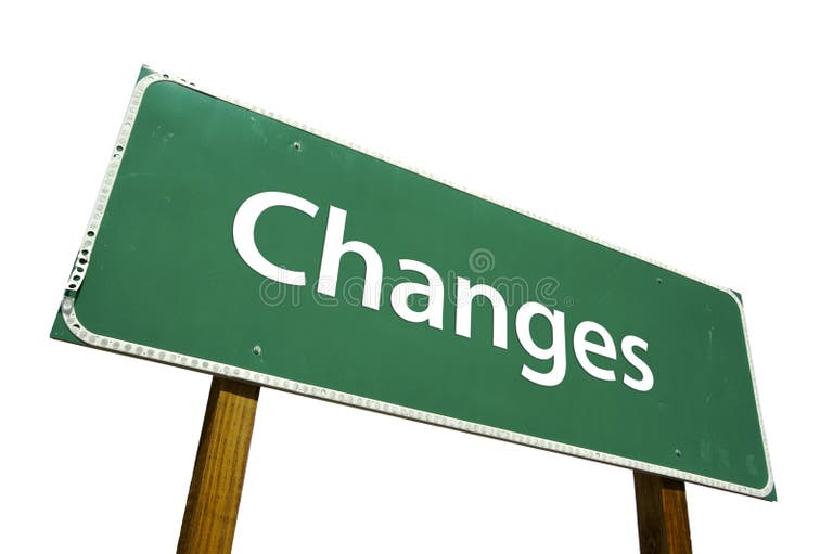Changes - Road Sign stock image. Image of advance, message - 4563825