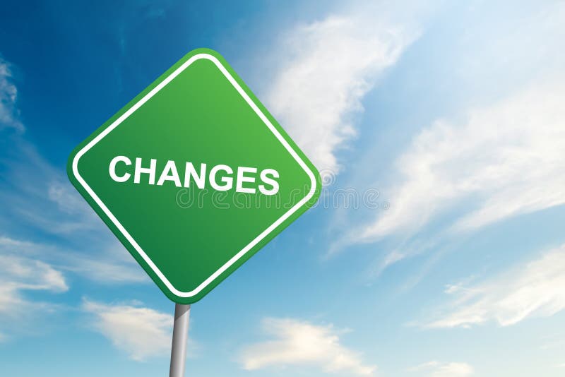 Changes - Road Sign stock image. Image of advance, message - 4563825