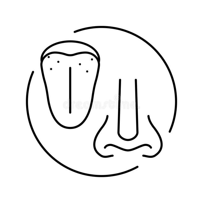 No Smell Symptom - Anosmia - Icon Stock Illustration - Illustration of ...