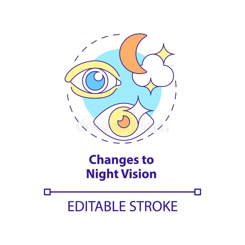 Vision Changes Concept Icon Stock Vector - Illustration of conceptual ...