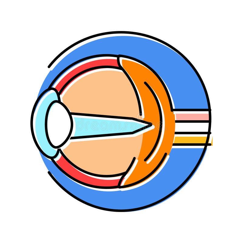 Changes Vision Disease Symptom Color Icon Vector Illustration Stock ...