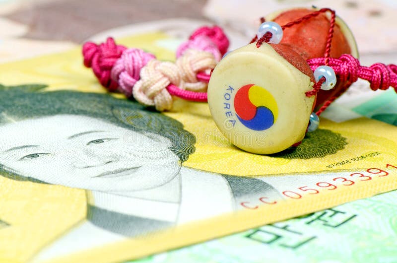 Korean Currency. stock photo. Image of japan, commerce - 41228946