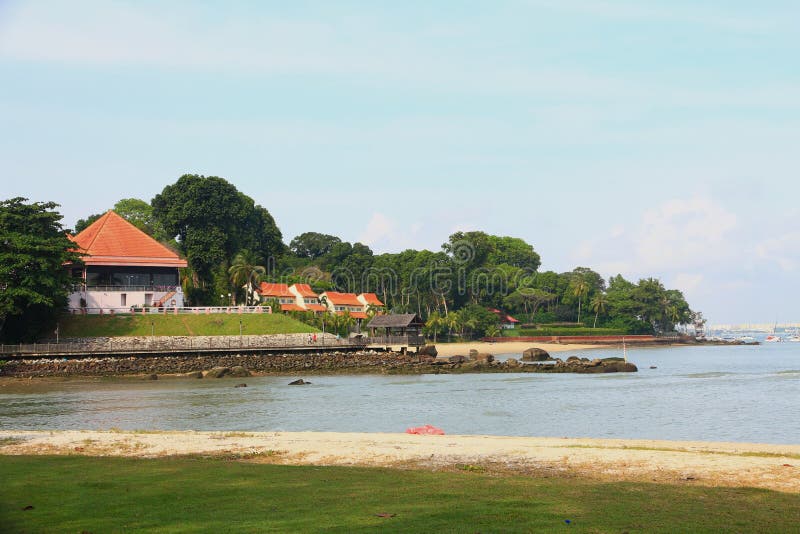Idyllic Changi Beach in Singapore Stock Photo - Image of changi, ubin ...