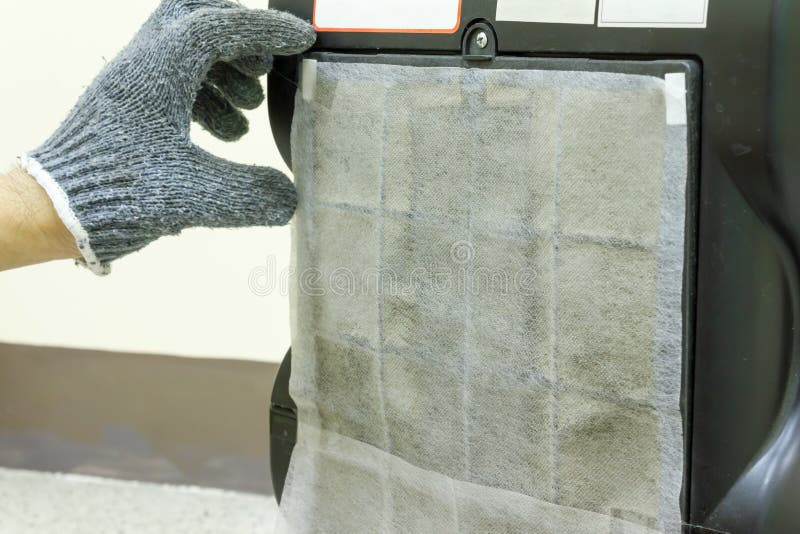 Changing Air Cooling Fan Filter. Stock Photo - Image of cooling ...