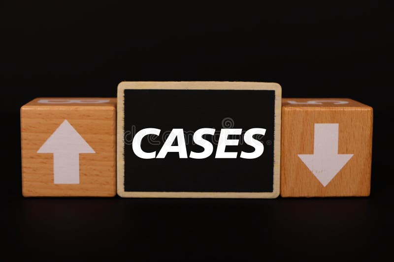 Changing Cases Rate Trend Goes Down or Up. Stock Illustration ...