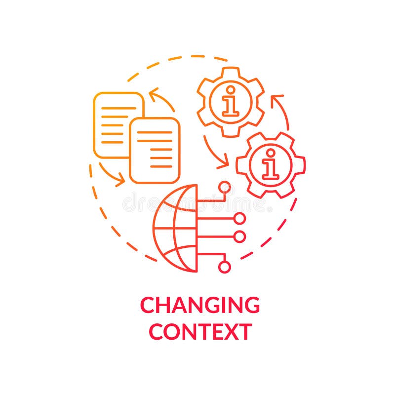 Changing Context Red Gradient Concept Icon Stock Vector - Illustration ... Changing Context Red Gradient Concept Icon Stock Vector - Illustration ...