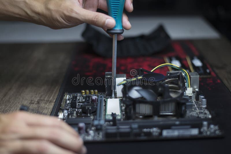 Changing Devices To Increase Computer Performance Stock Image - Image ...