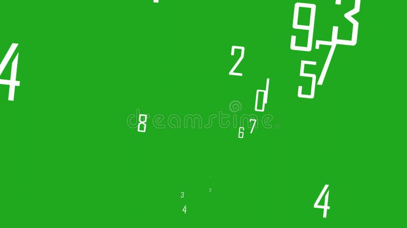 Changing Digital Numbers Green Screen Motion Graphics Stock Footage ...