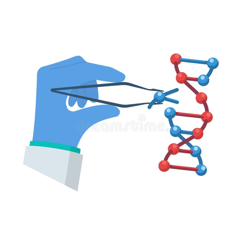 Changing DNA Concept. Manipulation DNA Vector Stock Vector ...
