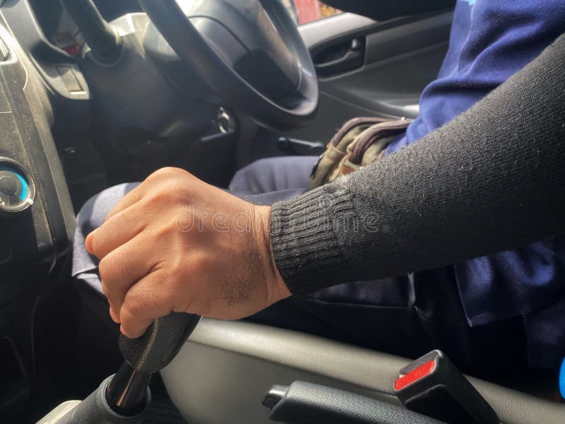 Changing Gear while Driving Stock Image - Image of modern, mans: 193699551