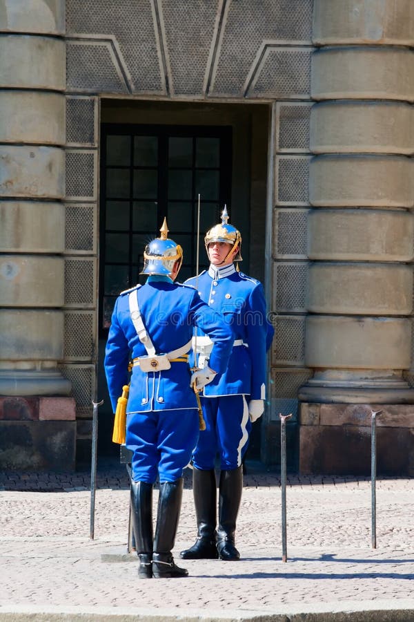 Swedish Royal Guard in Traditional Uniform Editorial Image - Image of ...