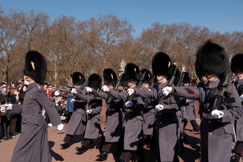 Grenadier Guard Wearing Winter Greatcoat Editorial Image - Image of ...