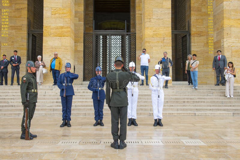 Changing Guard Ceremony, Anitkabir, Ankara, Turkey Editorial Image ... Changing Guard Ceremony, Anitkabir, Ankara, Turkey Editorial Image ...