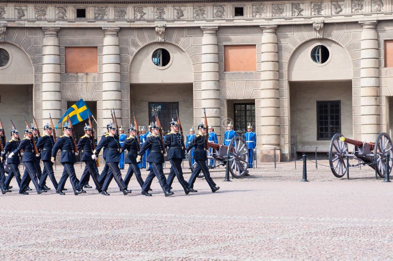 Changing the Guard of Honour. Stockholm. Sweden Editorial Photography ...