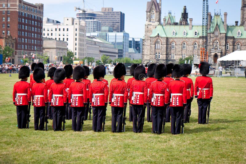 Changing of Guard in Parliament Hill, Ottawa Canada Editorial Photo ...