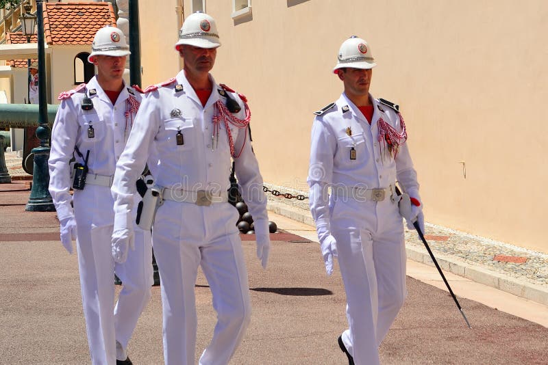 Changing Guards at the Palace, Monaco-ville, Monaco Editorial Photo ...