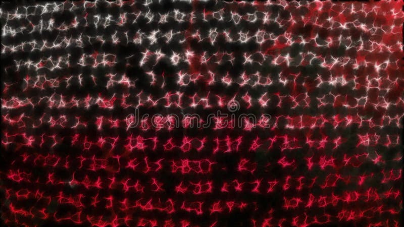 Changing Lines of Blurred Symbols. Motion. Old Fashioned Code of ...