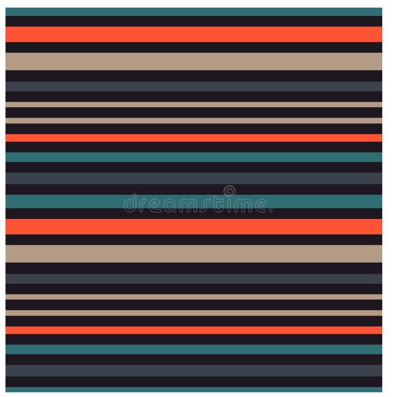 Changing Lines Horizontal Seamless Pattern Stock Vector - Illustration ...