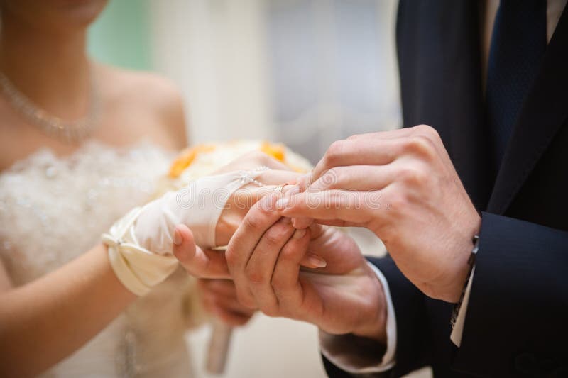 Changing rings stock photo. Image of dreams, husband - 52224826
