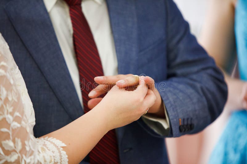 Changing rings stock image. Image of groom, ceremony - 52225023