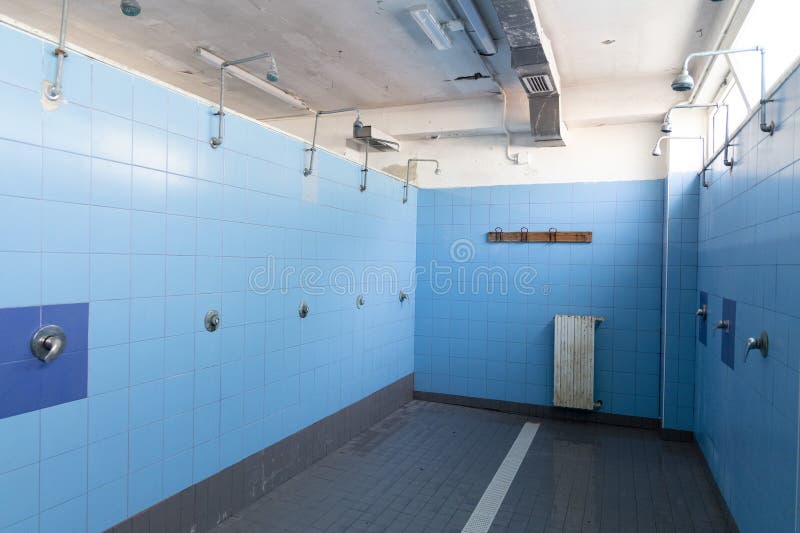 Changing Rooms of a Swimming Pool Stock Photo - Image of building ...