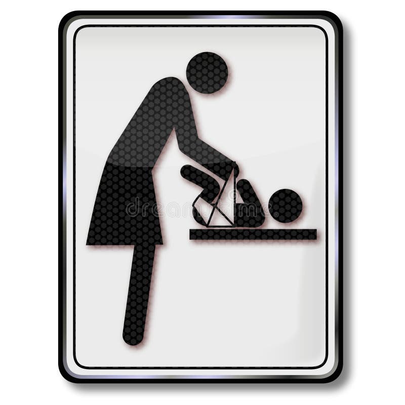 Diaper changing table stock vector. Illustration of isolated - 17622606