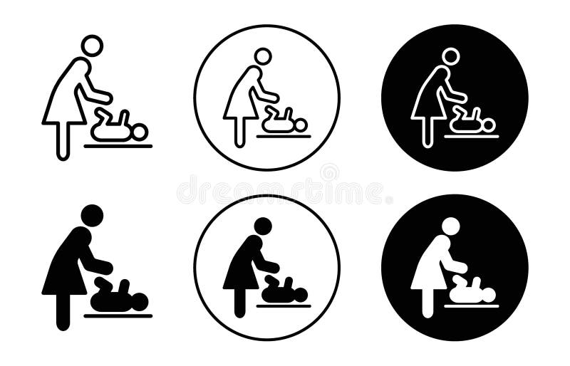 Changing table icon stock vector. Illustration of vector - 325748555