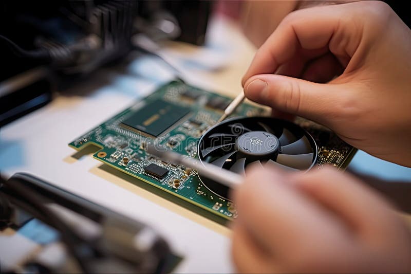 Changing Thermal Paste Graphics Processor Sassembled Graphics Card ...