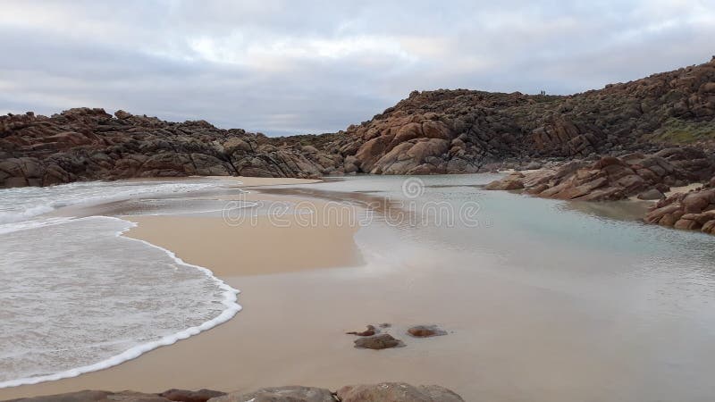 Changing tides cove stock image. Image of cove, aqua - 171947165