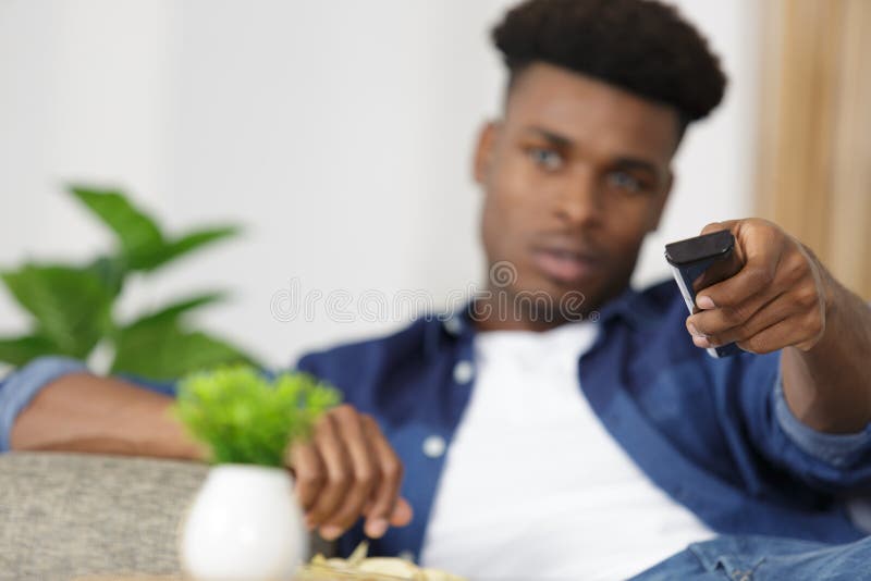 Changing Tv Channel - Remote Control Stock Photo - Image of activity ...