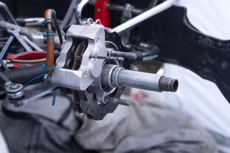 Changing a Wheel on a Racing Car Stock Photo - Image of competition ...