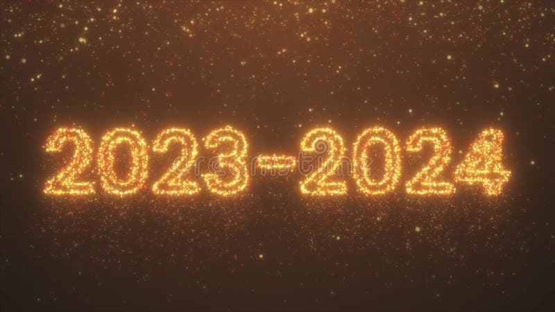 Changing the Year from 2023 To 2024 New Year. in 4k Stock Video - Video ...