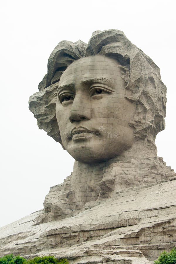 Changsha Orange Isle Young Mao Zedong Statue Stock Photo - Image of ...