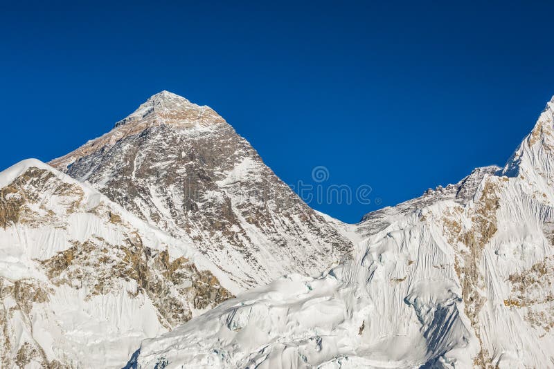 View of the Mount Everest from Kala Patar Stock Image - Image of ...