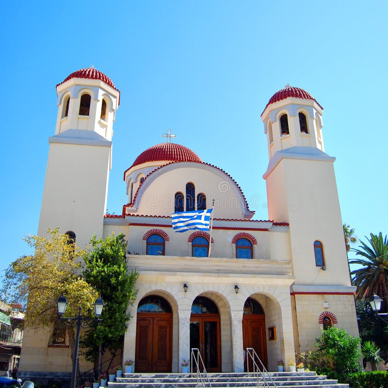 Church in Chania stock photo. Image of architecture - 131702292