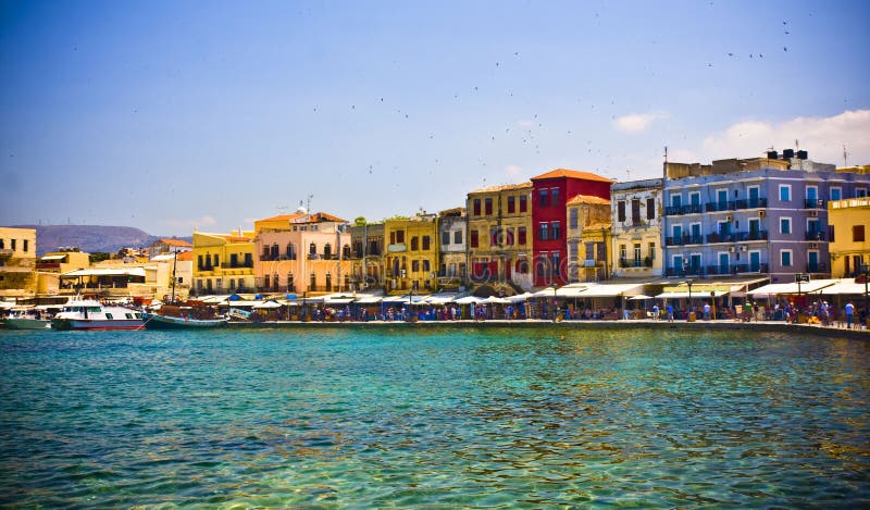 Chania/Creta/Grecia foto de archivo. Imagen de azul, creta - 48532390