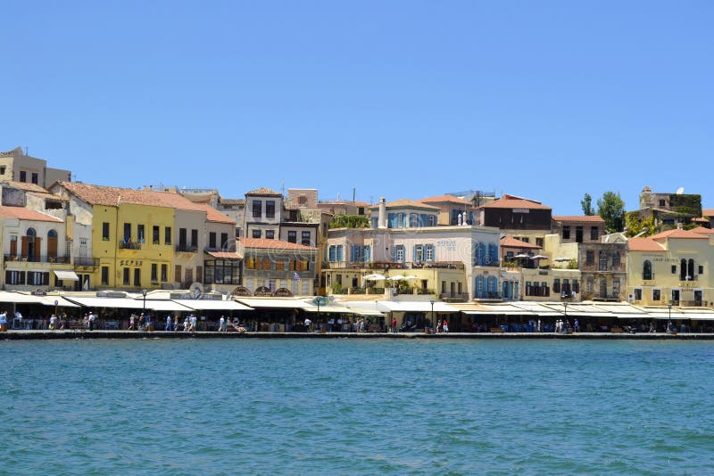 Chania in Greece editorial stock image. Image of tourist - 40200034
