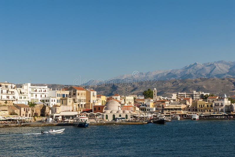 Chania skyline editorial image. Image of chania, mediterranean - 39352165