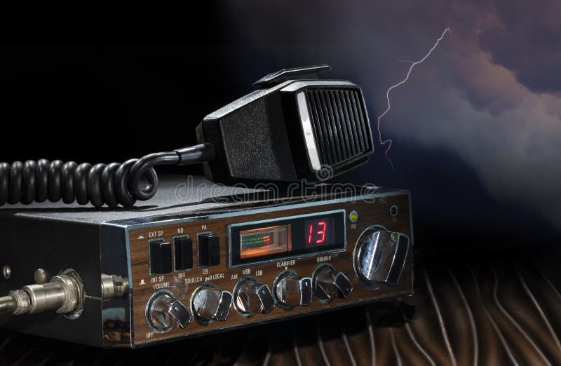 Channel 13 on a CB Radio with Lightning Behind Stock Photo - Image of ... Channel 13 on a CB Radio with Lightning Behind Stock Photo - Image of ...