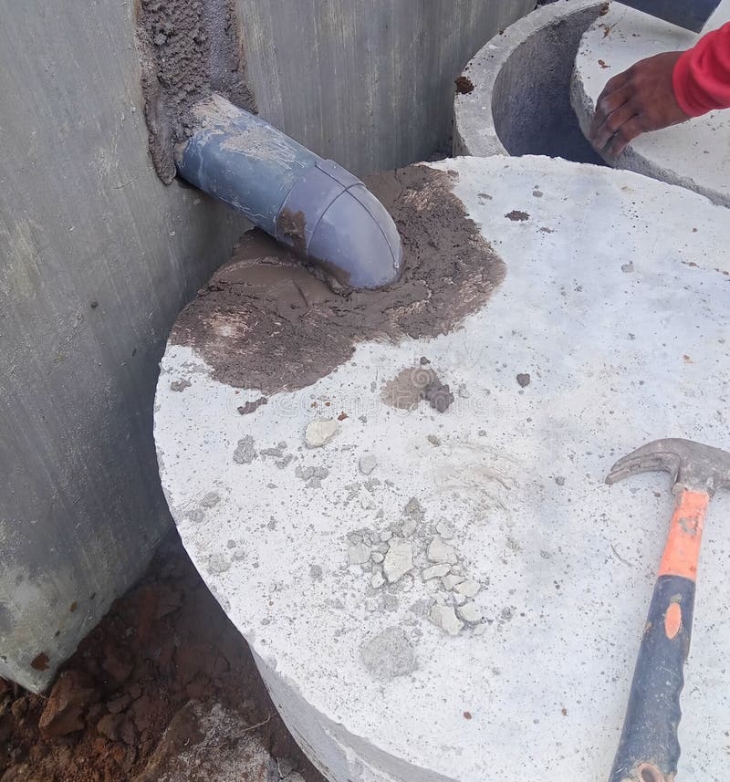 Channel Concrete pipe stock image. Image of maintain - 269045903