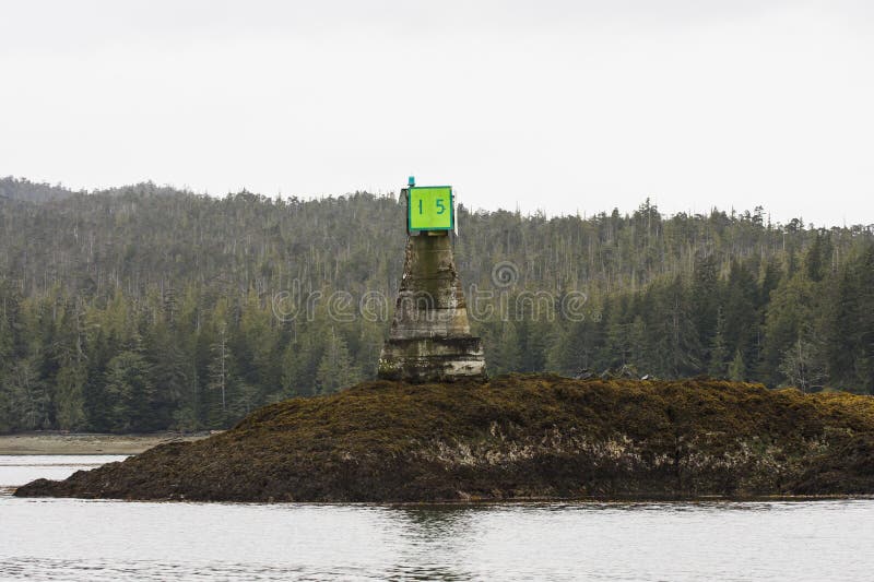 Channel Marker in Alaska stock image. Image of alaska - 27647795