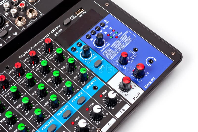 8-channel Mixing Console for Connecting Microphones and Musical ...