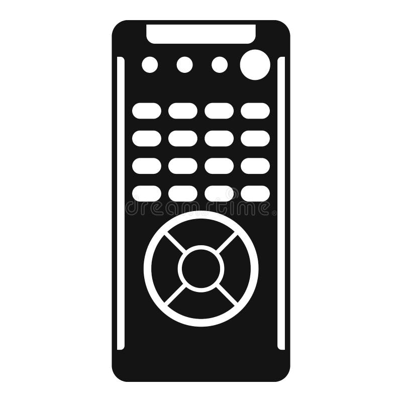 Channel Remote Control Icon, Simple Style Stock Vector - Illustration ...