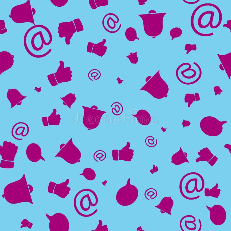 Channel and Social Media Icons. Abstract Background Stock Illustration ...