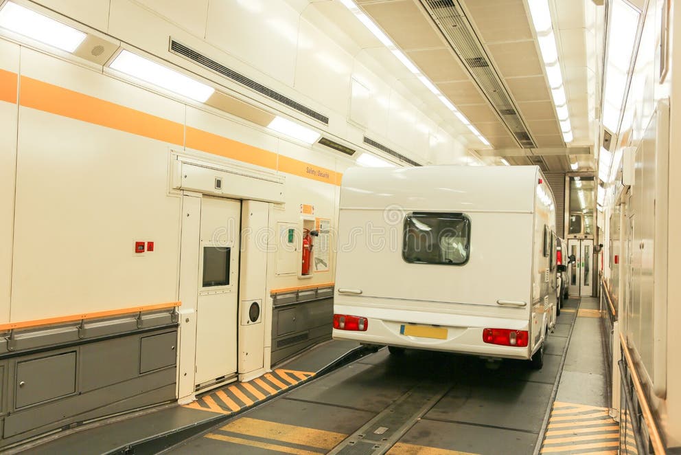 Channel Tunnel Train Carriage Stock Photo - Image of carriage, france ...