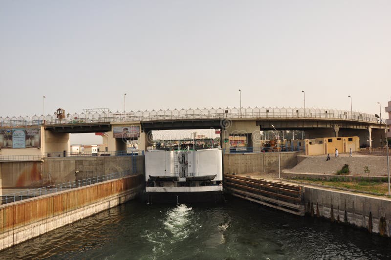 This Channel Used To Enter Egypt Stock Image - Image of channel, egypt ...