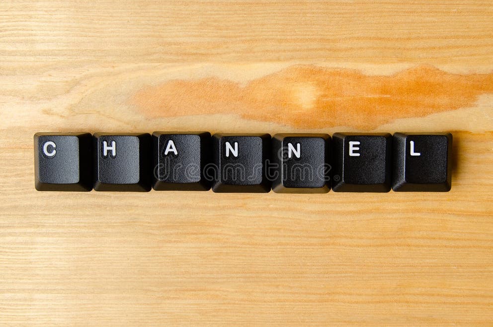 Channel word stock image. Image of typography, concept - 95048353